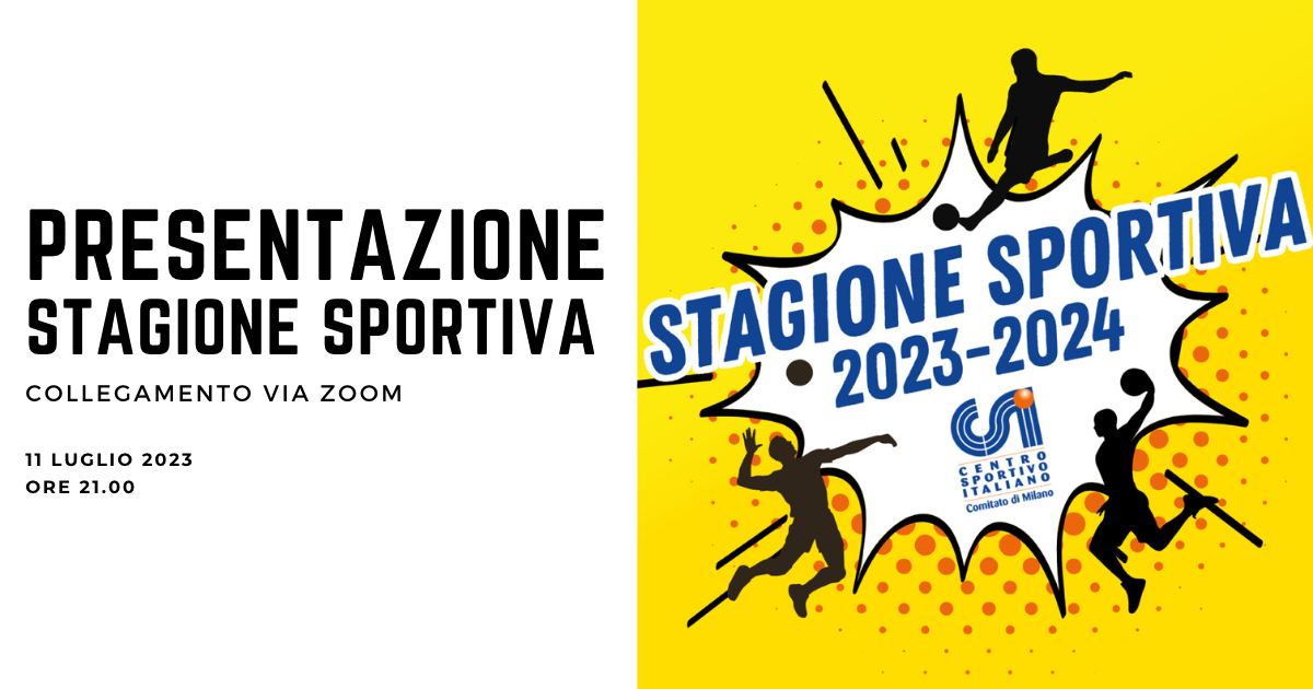 Presentazione campionati 23/24 | Luglio | 2023 | News dal Csi | Area ...