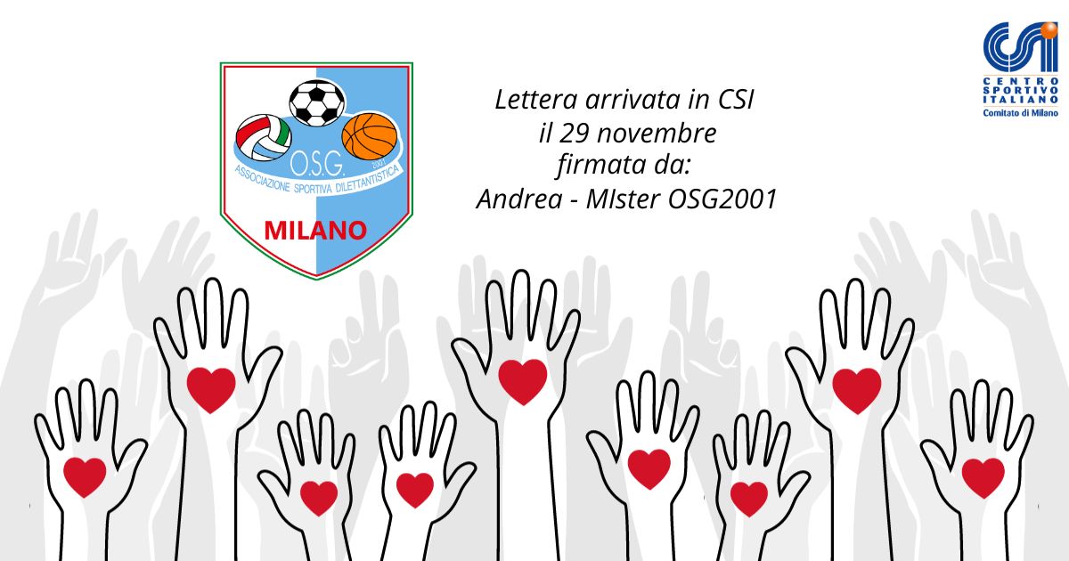 Una lettera che ci ha davvero colpito | Novembre | News dalle società ...